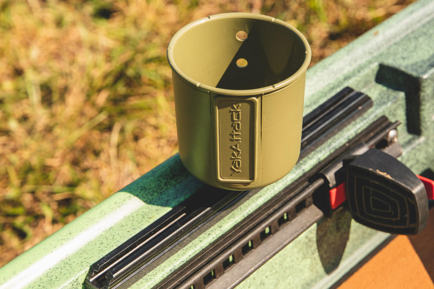 YakAttack | MultiMount Cup Holder | Olive Green | Watersports World UK
